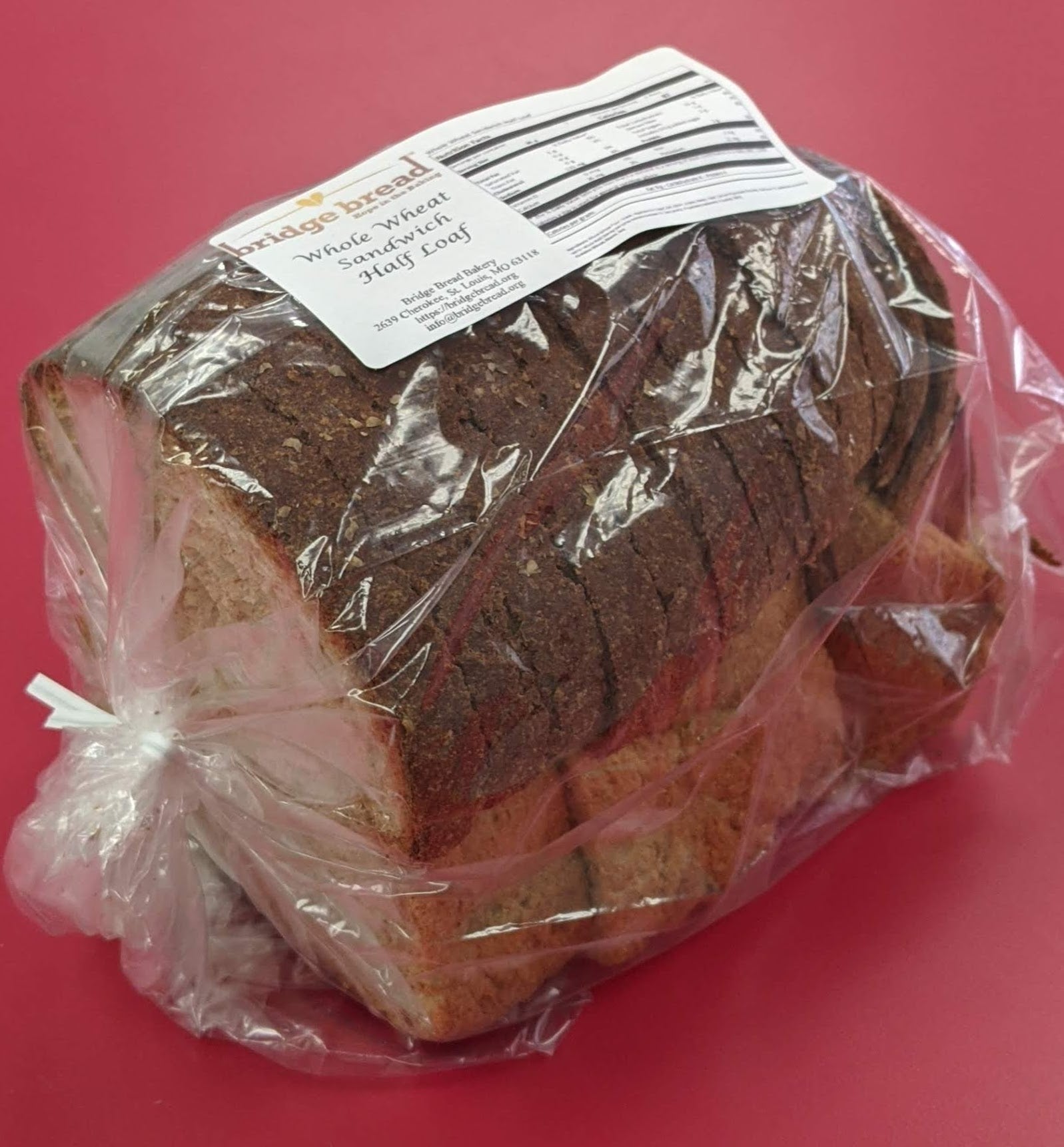 WWL-1 Whole Wheat Sandwich Half Loaf | Bridge Bread Bakery